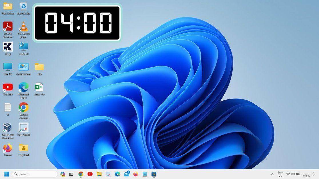How to put a desktop clock widget in Windows 11